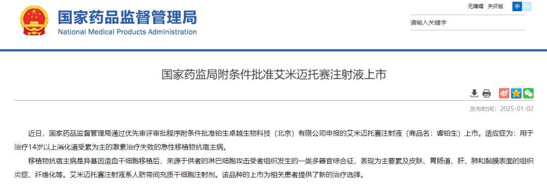 China's first mesenchymal stem cell therapy drug has been approved for ...