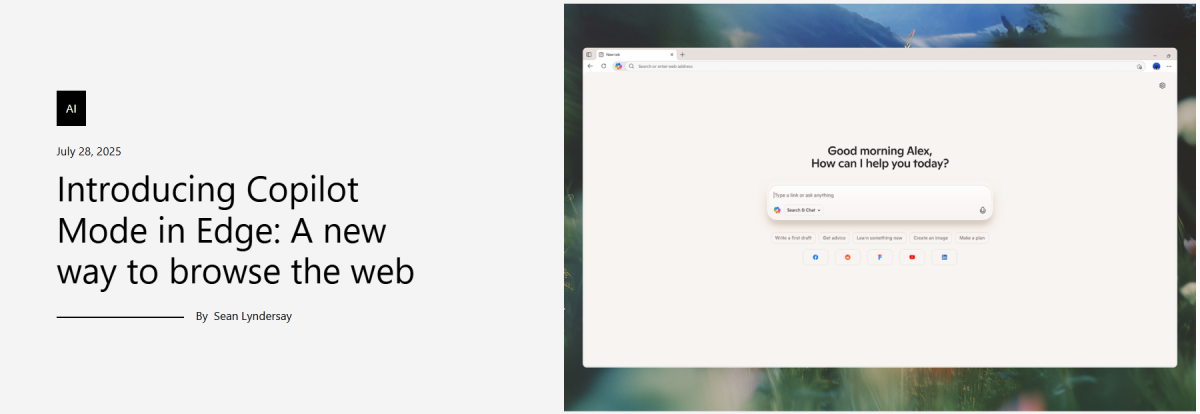 Microsoft Opens a New Path: Deep Integration of Copilot into Edge Browser