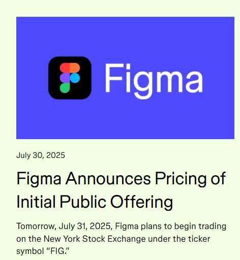 Figma's IPO opens more than 183% higher! Strong subscription demand outpaces Circle, prompting a ...