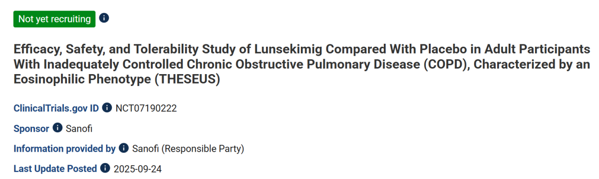 Sanofi (SNY.US) initiates Phase II/III clinical trial for TSLP/IL-13 ...