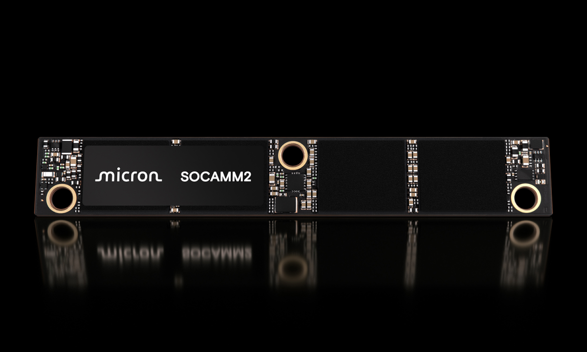 美光正式送樣業界高容量 SOCAMM2 模組，滿足 AI 數據中心對低功耗 DRAM 的需求