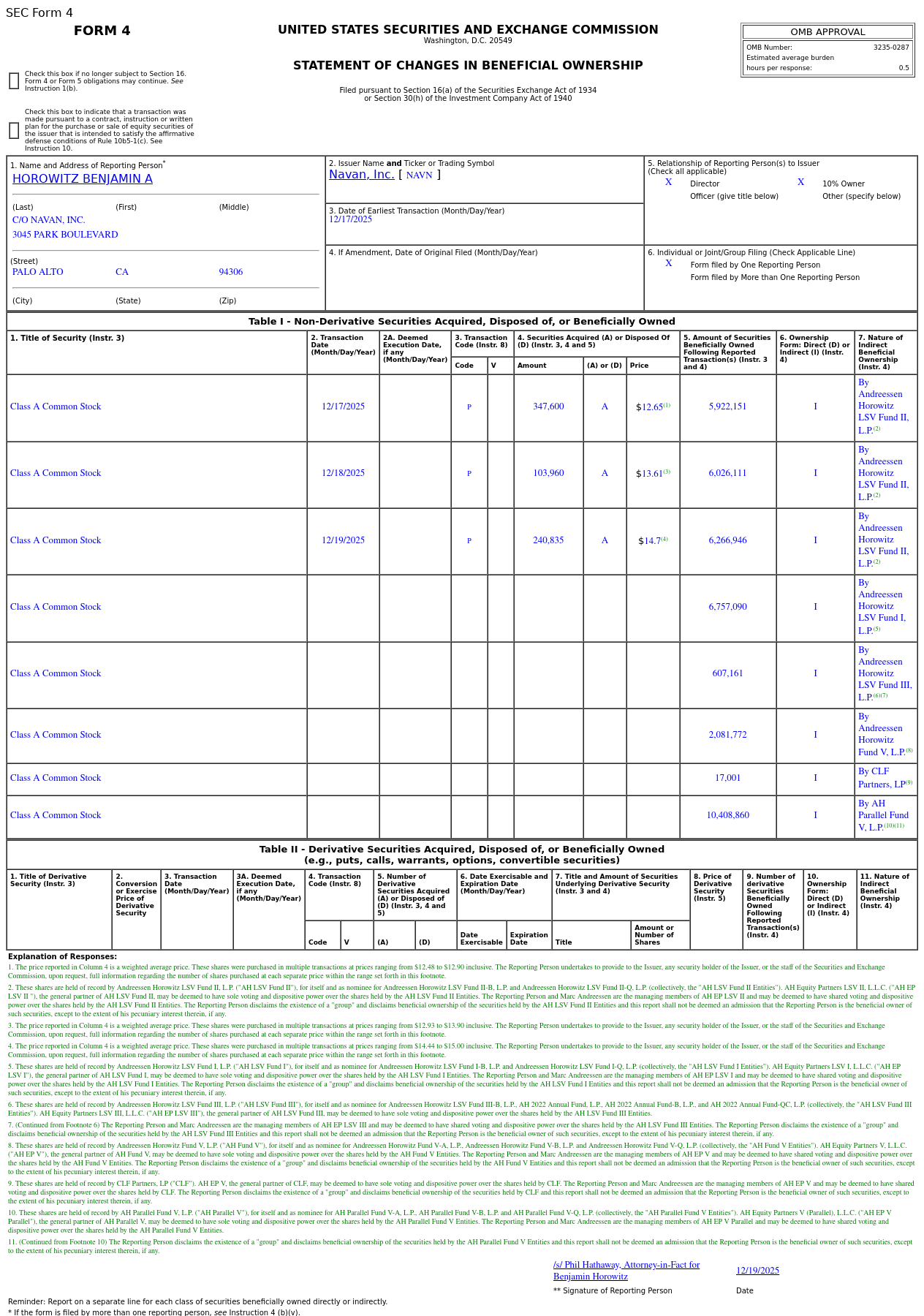 Navan(NAVN.US) 10% Shareholder Buys US$9.35 Million in Common Stock