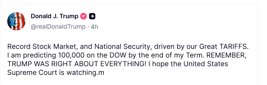 The Dow Jones Industrial Average surpassed the 50,000 mark! Trump: It ...